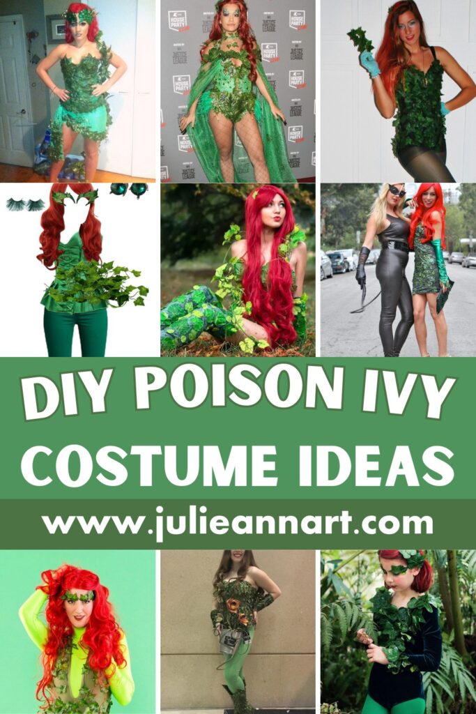 10 DIY Poison Ivy Costume Ideas For Villain Ladies - Julie Ann Art