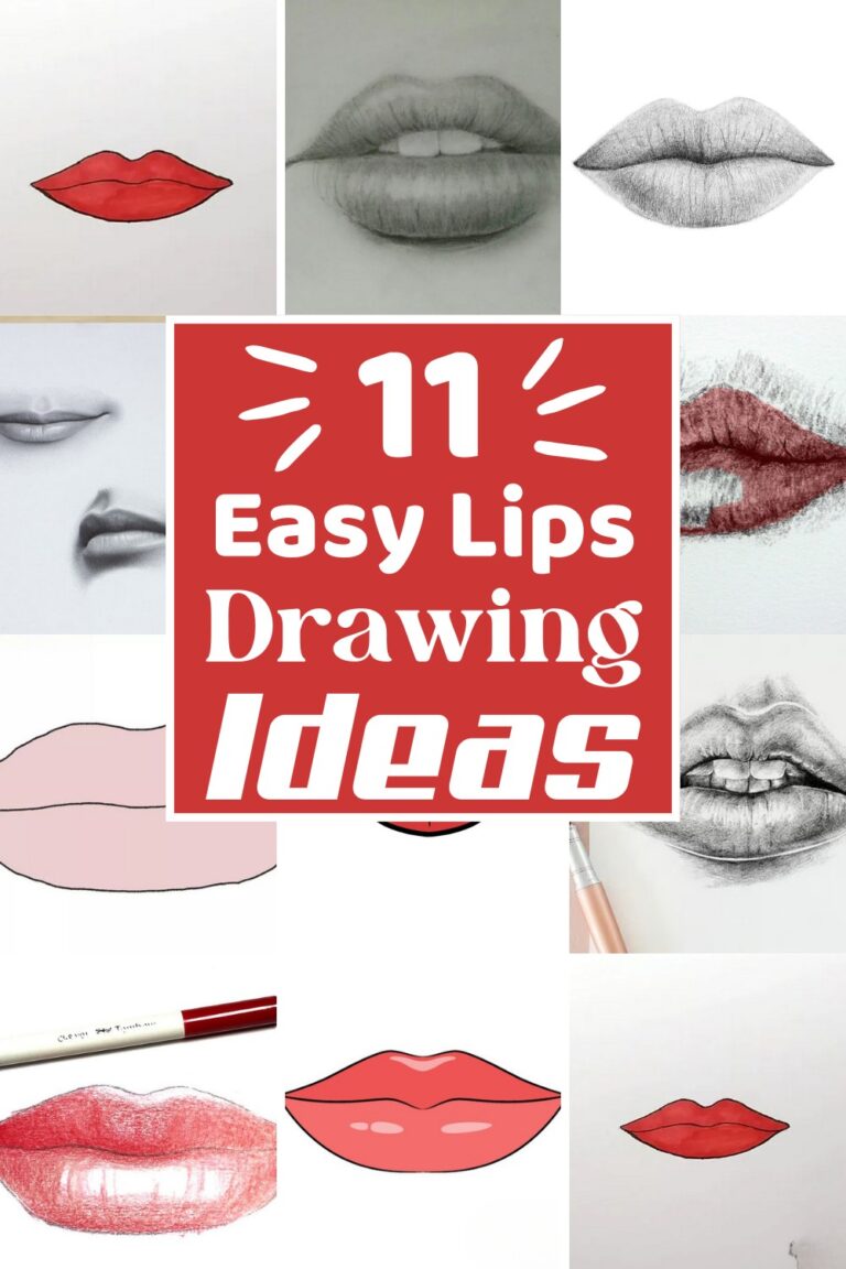 11 Easy Lips Drawing Ideas- How To Draw Lips - Julie Ann Art