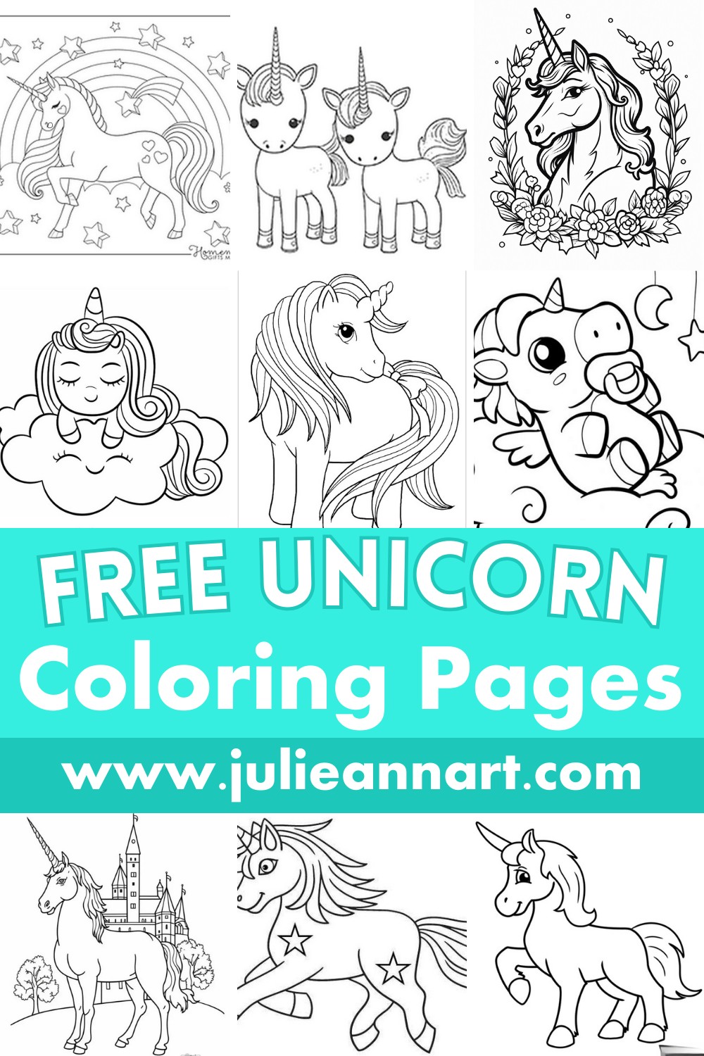 12 Free Unicorn Coloring Pages - Start Coloring Dreams Today!