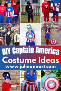 DIY Captain America Costume Ideas For Kids - Julie Ann Art