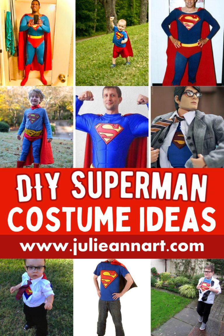 10 DIY Superman Costume Ideas For Man Of Steel Fans - Julie Ann Art