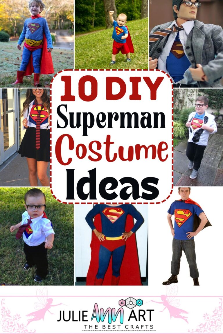 10 DIY Superman Costume Ideas For Man Of Steel Fans - Julie Ann Art
