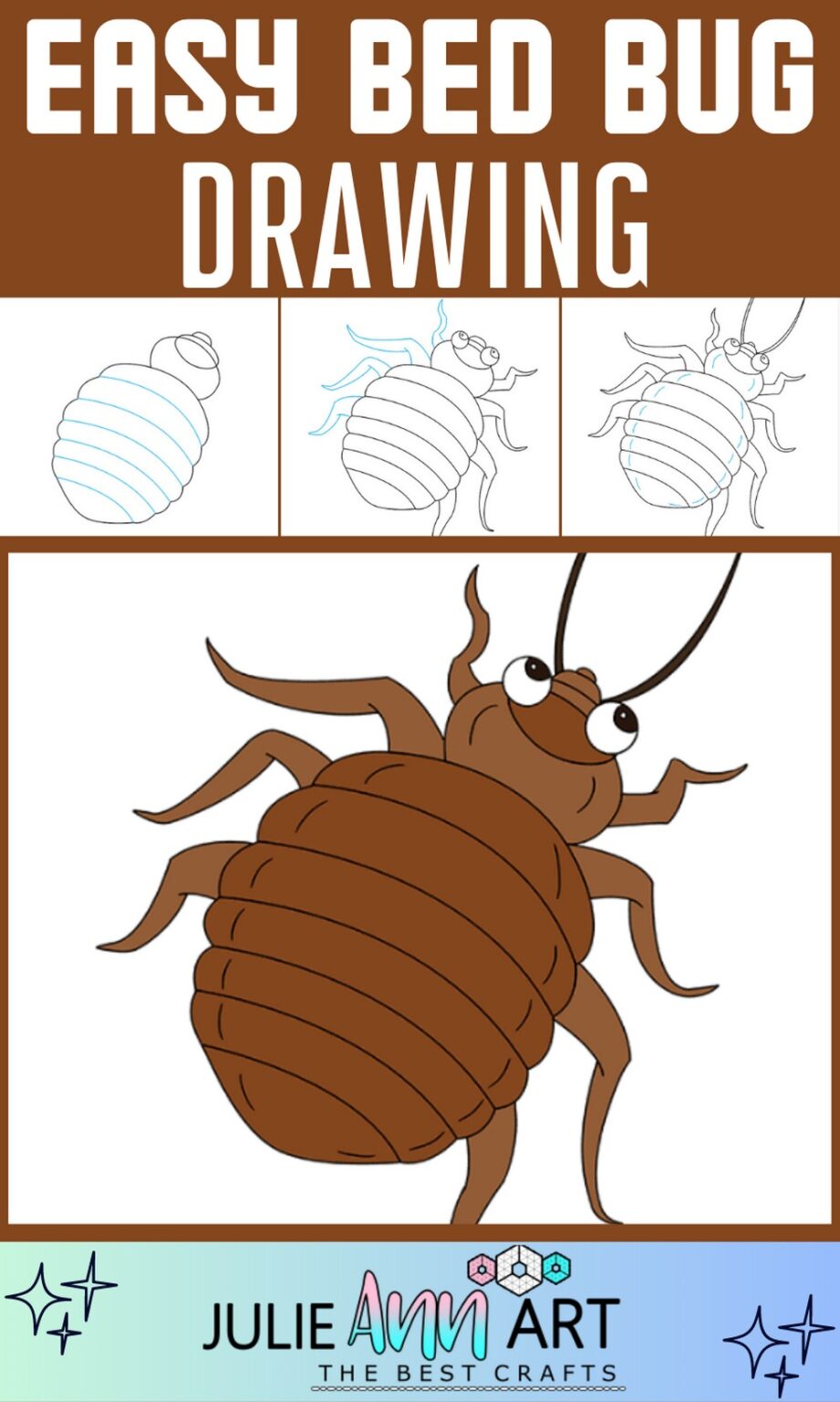 25 Easy Bug Drawing Ideas - How To Draw Bug - Julie Ann Art