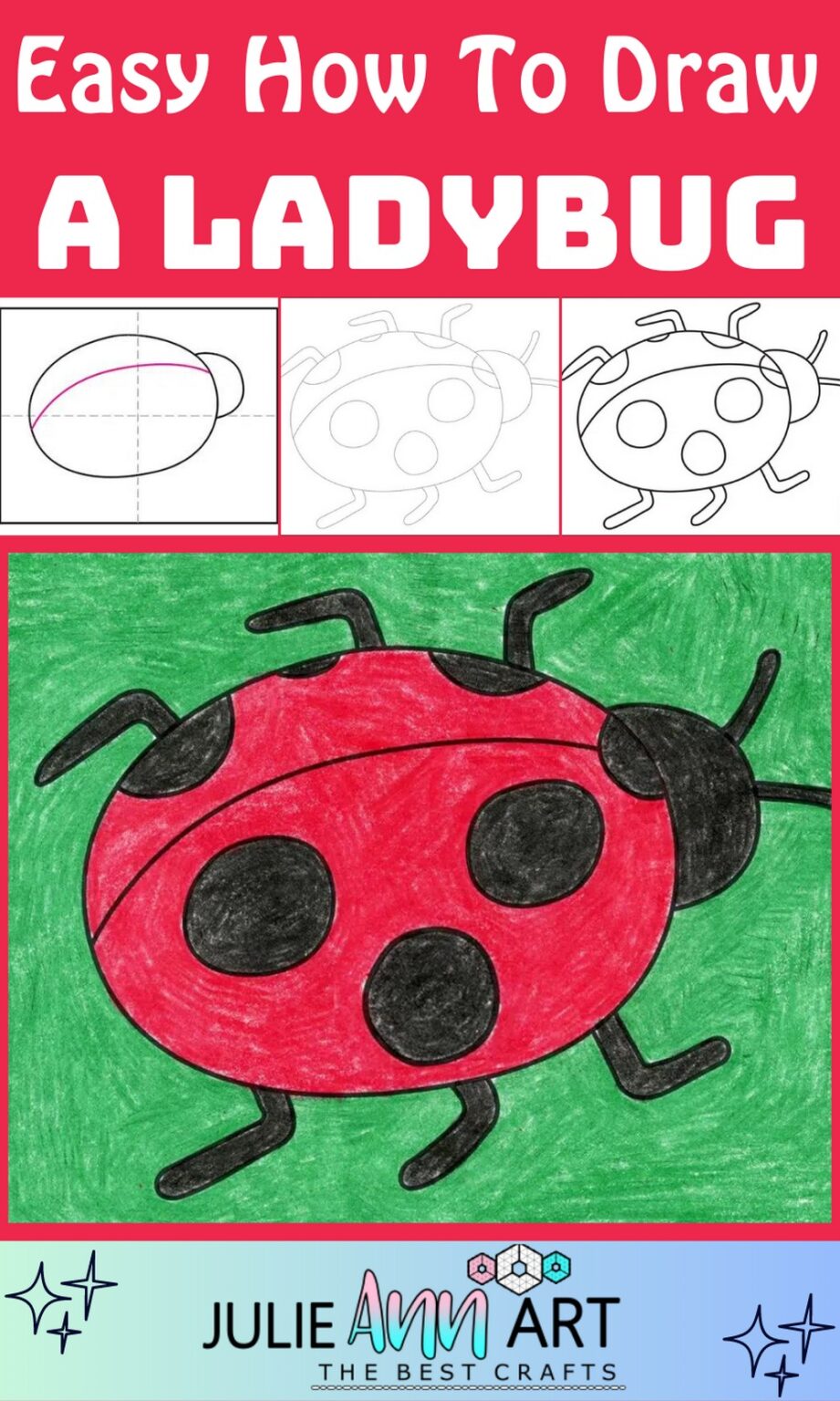 25 Easy Bug Drawing Ideas - How To Draw Bug - Julie Ann Art