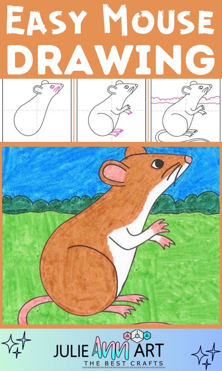 11 Easy Mouse Drawing Ideas To Make Beautiful Artworks - Julie Ann Art