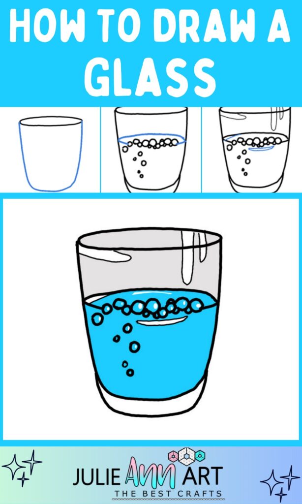 13 Easy Glass Drawing Ideas - How To Draw Glass - Julie Ann Art