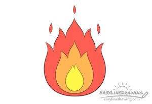 11 Easy Fire Drawing Ideas - How To Draw Fire - Julie Ann Art