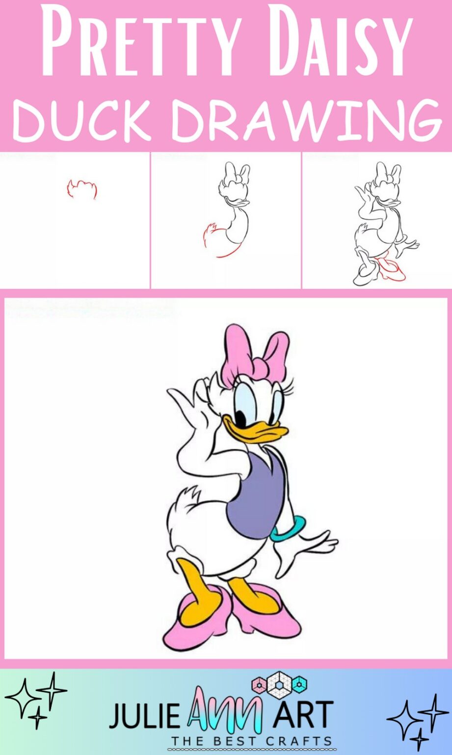 28 Easy Donald Duck Drawings - Julie Ann Art