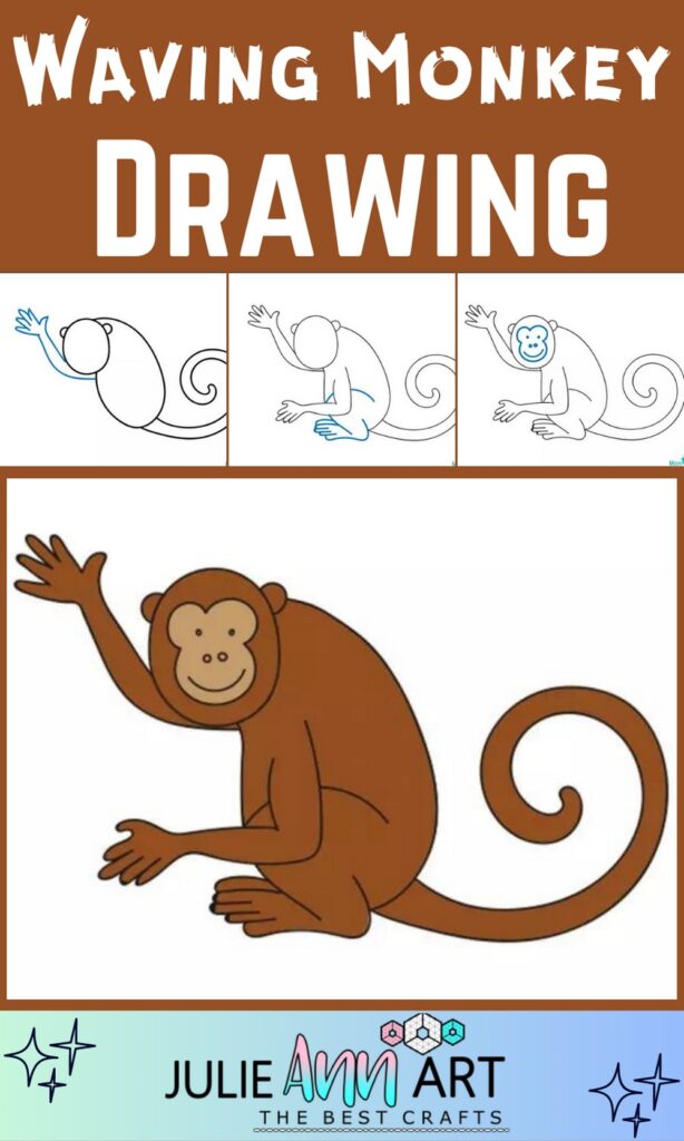 29 Easy Monkey Drawing Ideas - How To Draw Monkey - Julie Ann Art