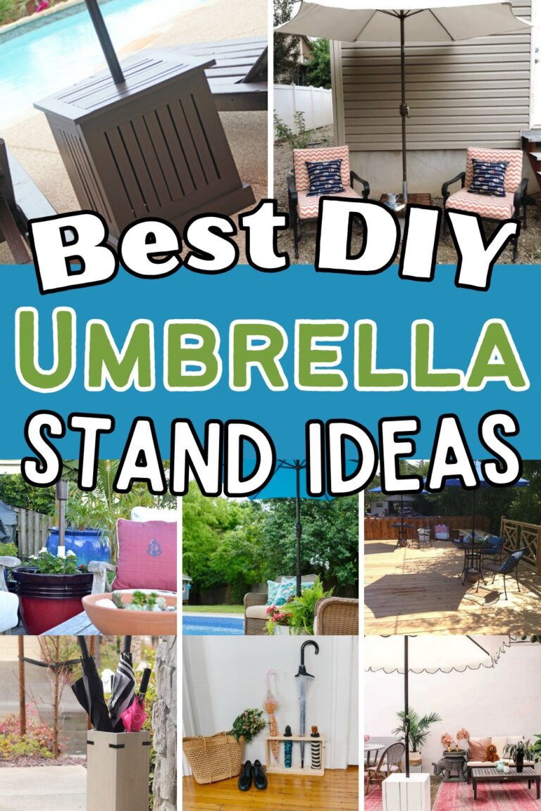 21 Best DIY Umbrella Stand Ideas For Outdoor - Julie Ann Art