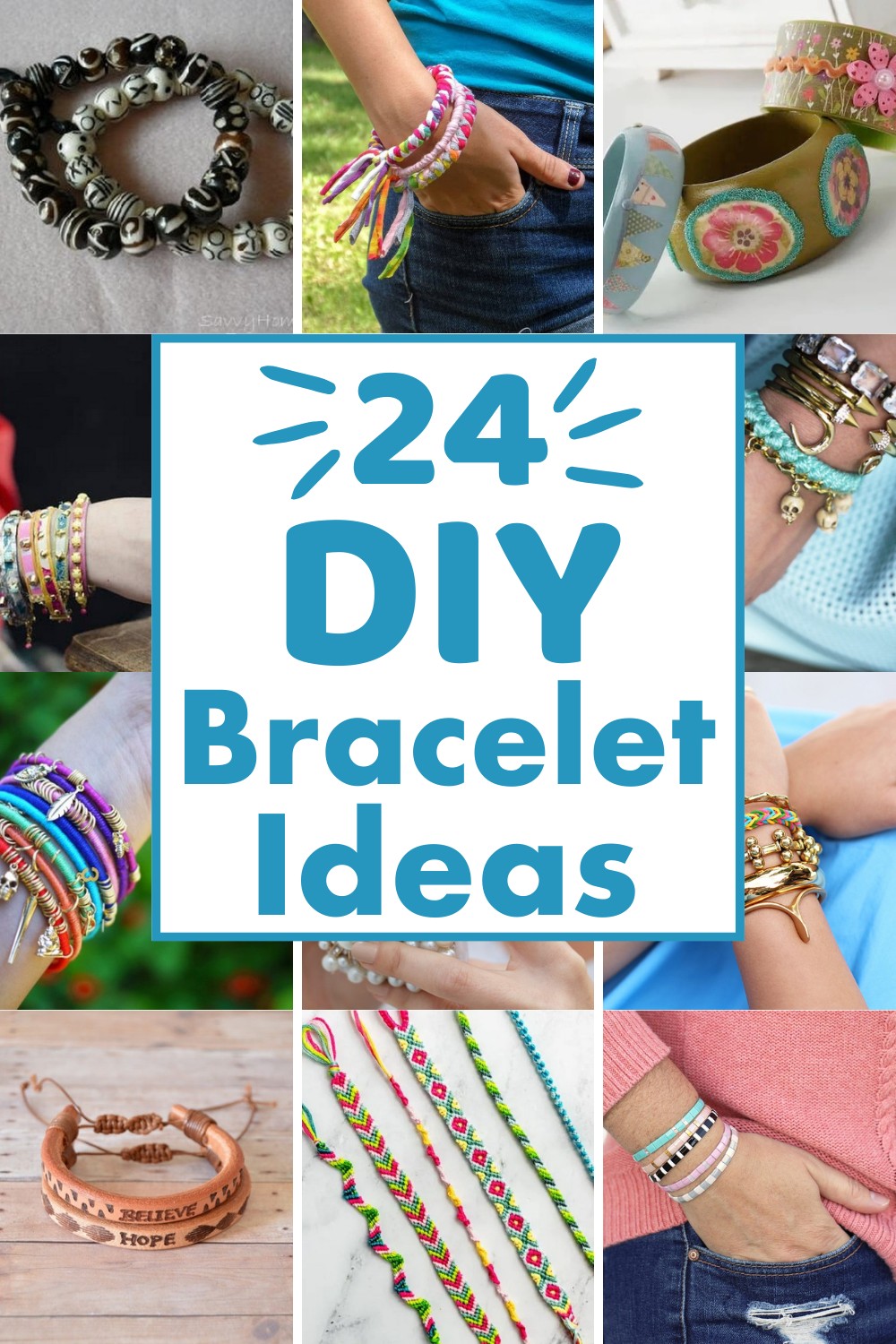 24 DIY Bracelet Ideas For Almost Everyone - Julie Ann Art