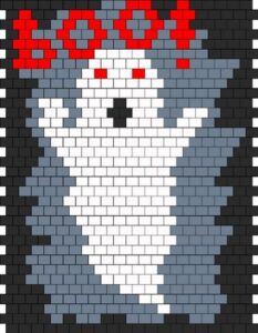 17 Easy Ghost Perler Beads Patterns For Halloween Season - Julie Ann Art