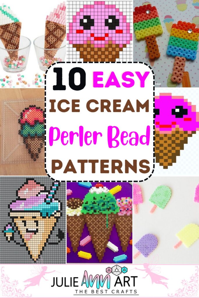 10 Easy Ice Cream Perler Beads Patterns To Spread Joy Around - Julie ...