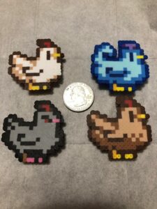 11 Easy Chicken Perler Beads Patterns For Kids - Julie Ann Art
