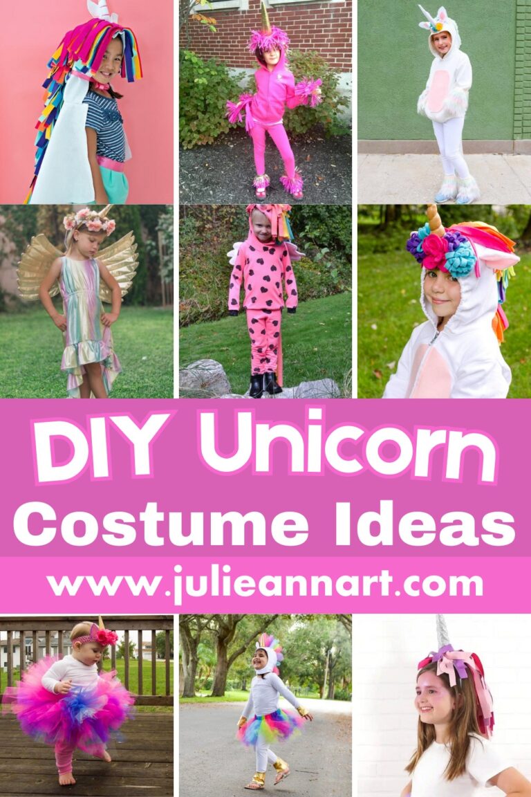 15 DIY Unicorn Costume Ideas To Dress Like A Magic Horn - Julie Ann Art