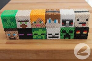 11 Easy Minecraft Perler Bead Patterns For Animated Fans - Julie Ann Art