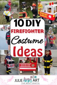 10 DIY Firefighter Costume Ideas For Kids - Julie Ann Art