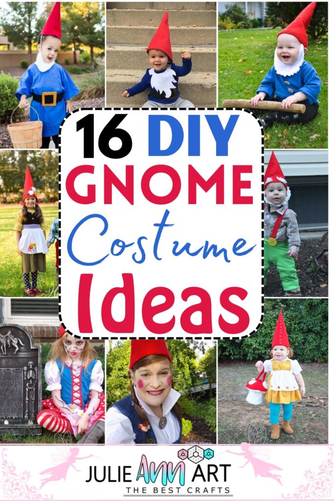 16 DIY Gnome Costume Ideas For Guards Of Earth Treasure - Julie Ann Art