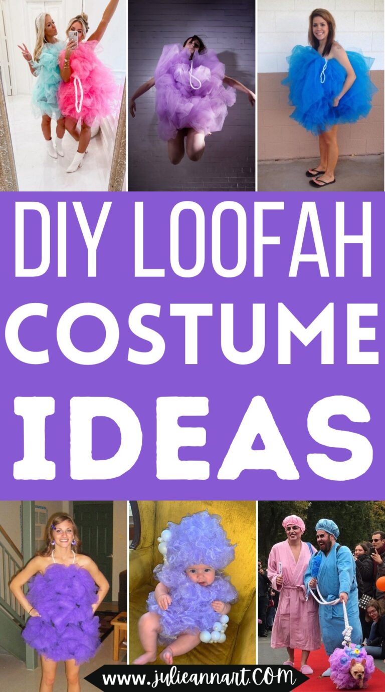 11 DIY Loofah Costume Ideas For Sponge Making - Julie Ann Art