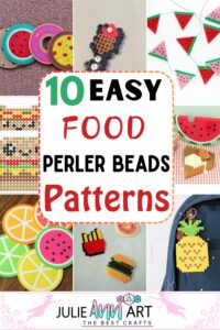 10 Easy Food Perler Bead Patterns To Make Yummy Artworks - Julie Ann Art