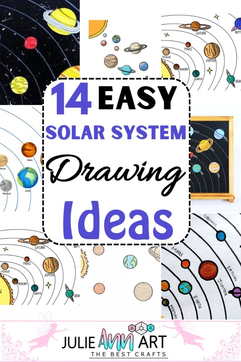14 Easy Solar System Drawing Ideas For Little Astronauts - Julie Ann Art
