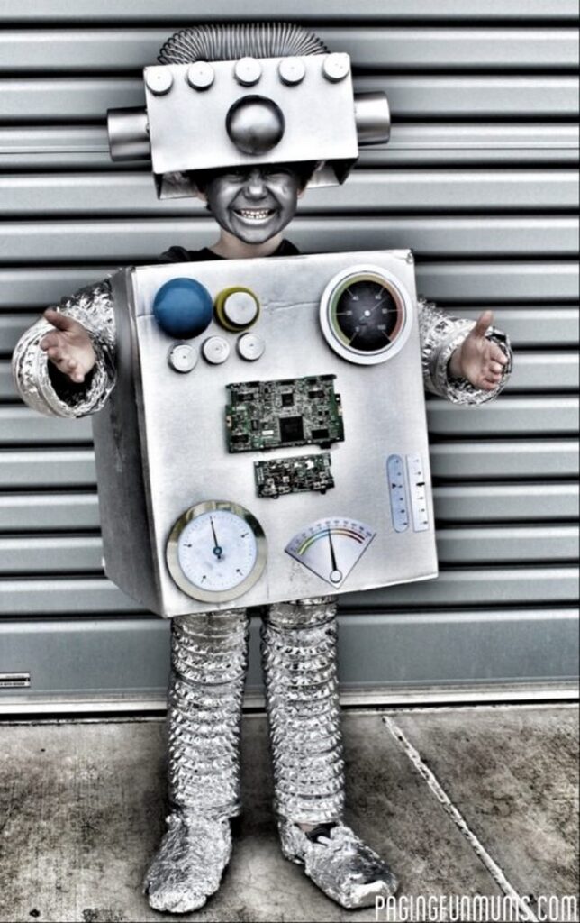15 DIY Robot Costume Ideas For Futuristic Fun Parties! - Julie Ann Art