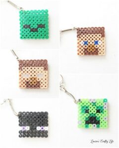 11 Easy Minecraft Perler Bead Patterns For Animated Fans - Julie Ann Art