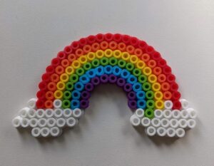 15 Easy Rainbow Perler Beads Patterns For Color Lovers - Julie Ann Art