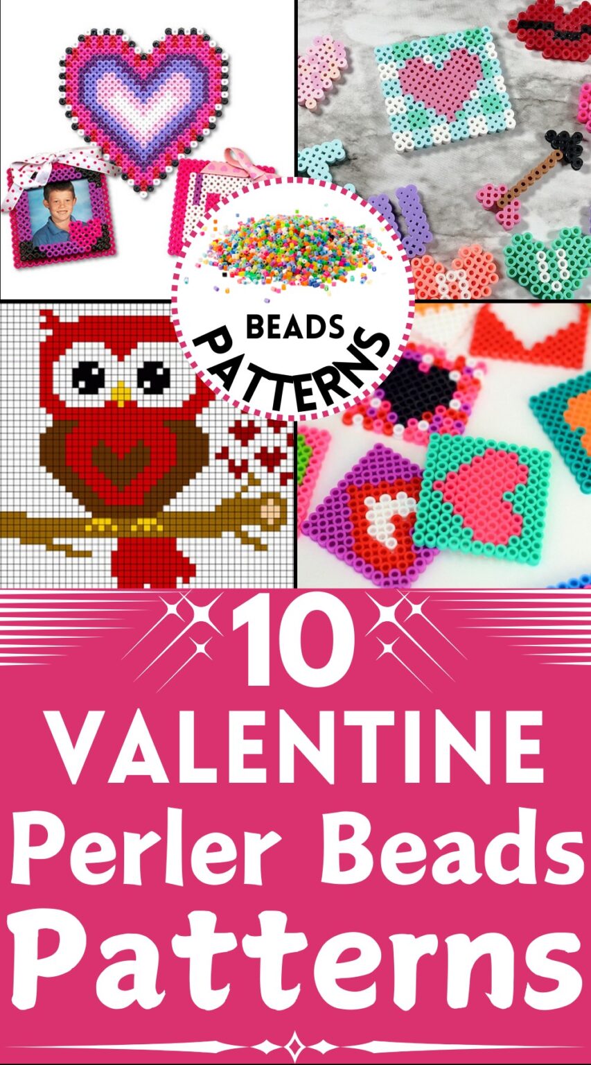 14 Valentine Perler Bead Patterns To Spread Love Around - Julie Ann Art