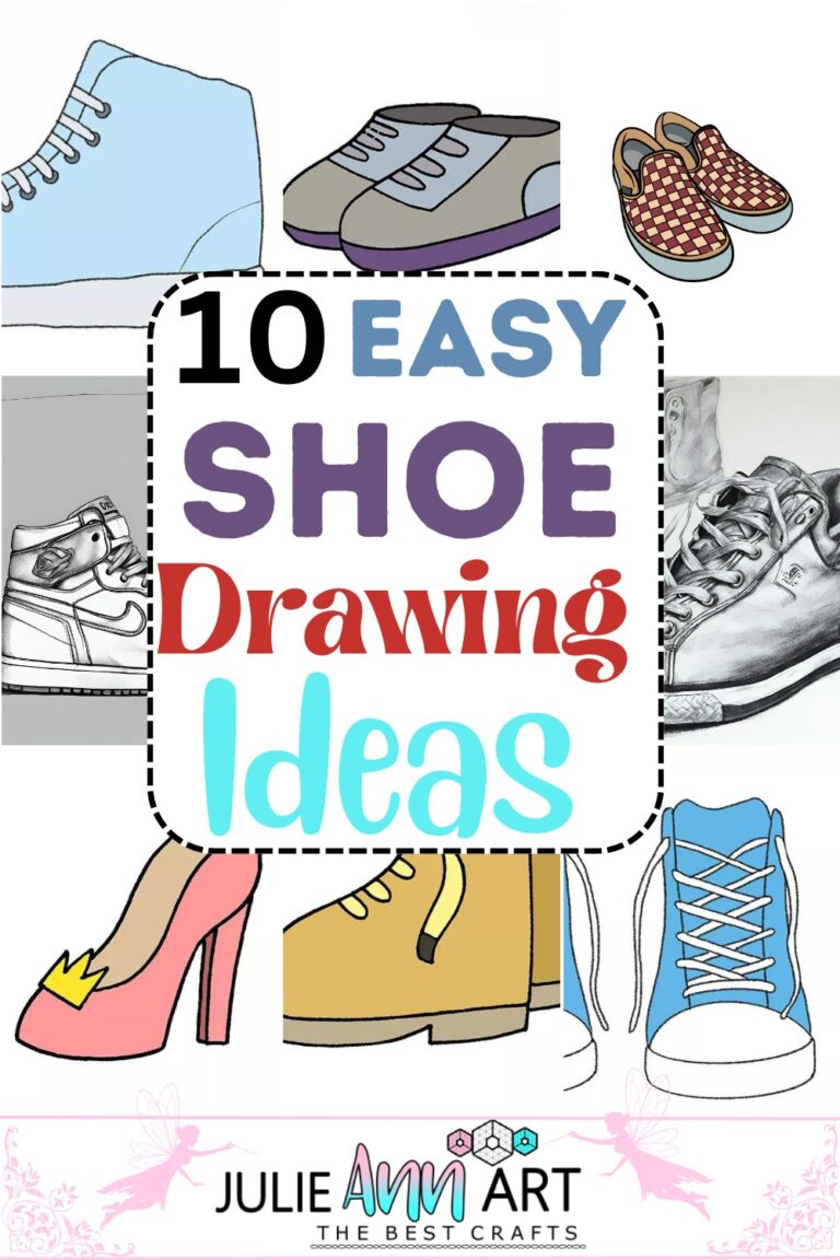 10 Easy Shoe Drawing Ideas For Kids To Try - Julie Ann Art
