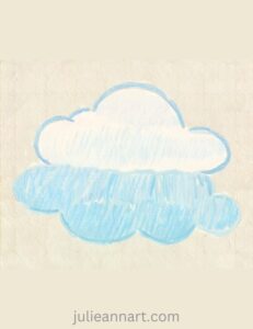 27 Cloud Drawing Ideas In Any Shape - Cute Cloud Drawings - Julie Ann Art