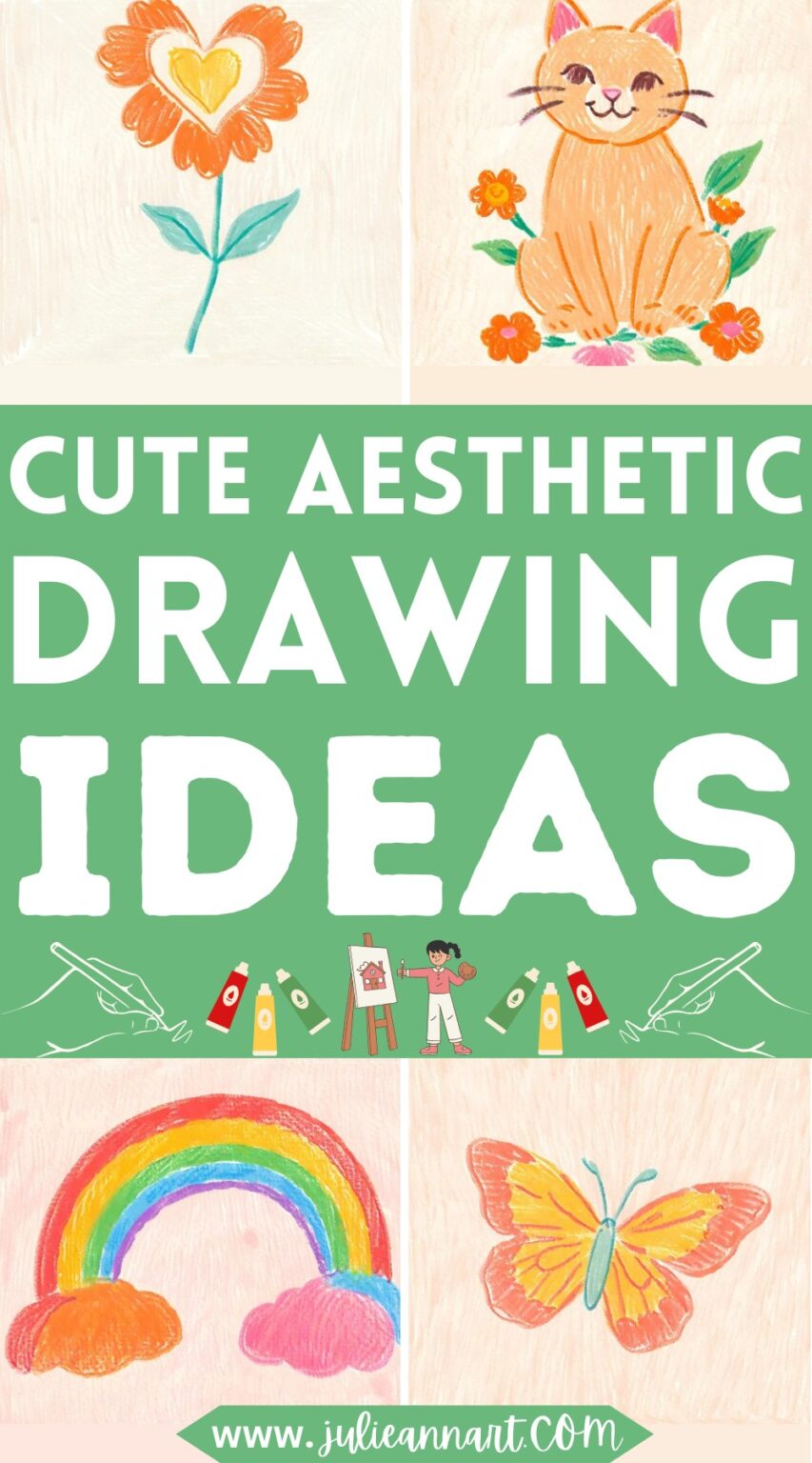 15 Cute Aesthetic Drawing Ideas For Beginners - Julie Ann Art