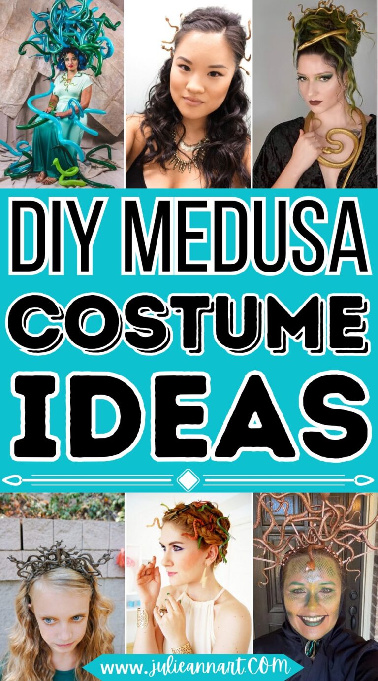 12 DIY Medusa Costume Ideas To Be A Snake Head Queen - Julie Ann Art