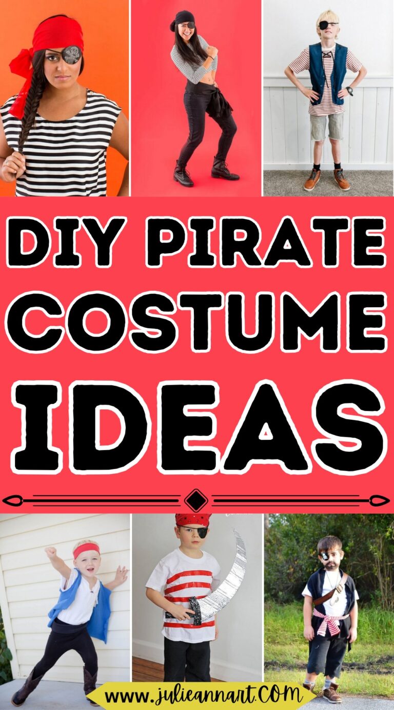 13 DIY Pirate Costume Ideas For Sea Rider Fans - Julie Ann Art