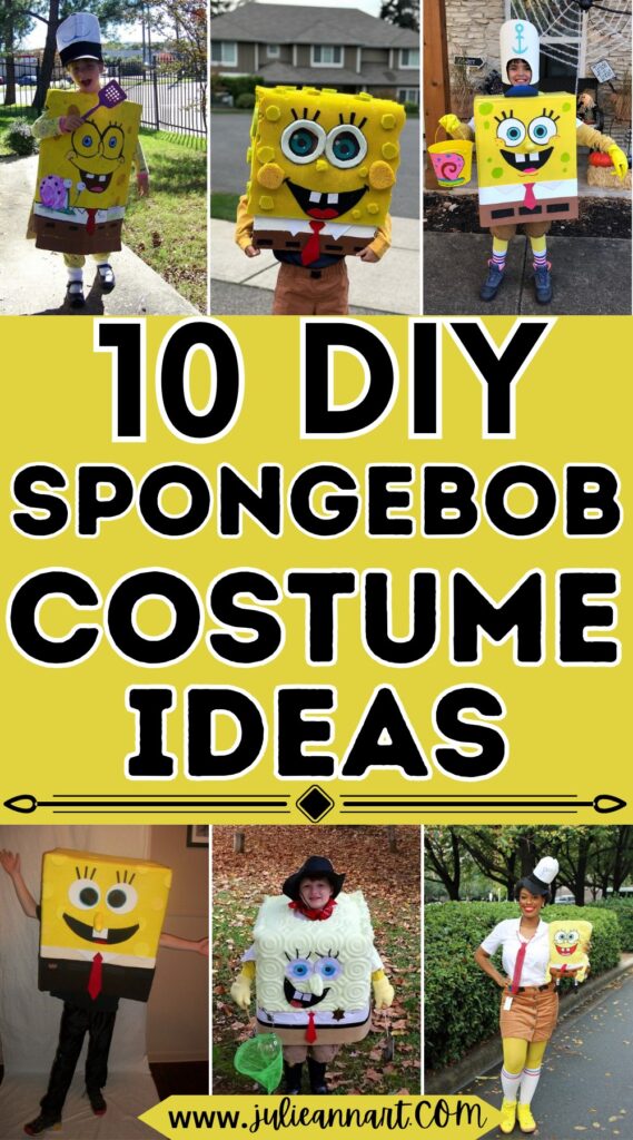 10 DIY Spongebob Costume Ideas For Squarepant Lovers - Julie Ann Art