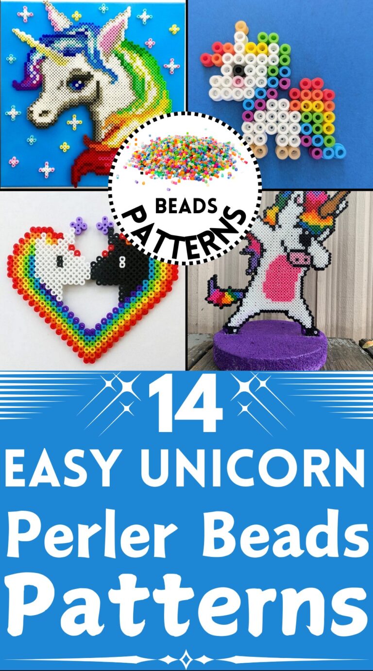 14 Easy Unicorn Perler Beads Patterns With Different Color Mixes ...