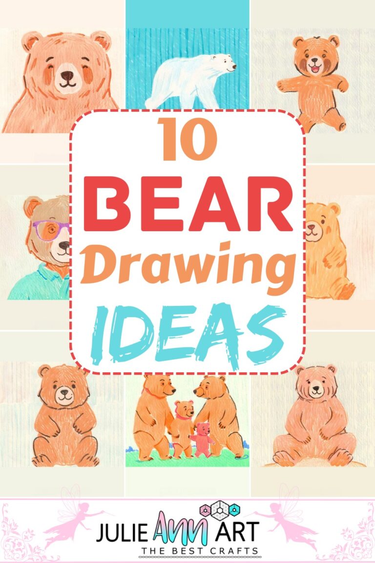 10 Cute Bear Drawing Ideas For Beginners - Julie Ann Art