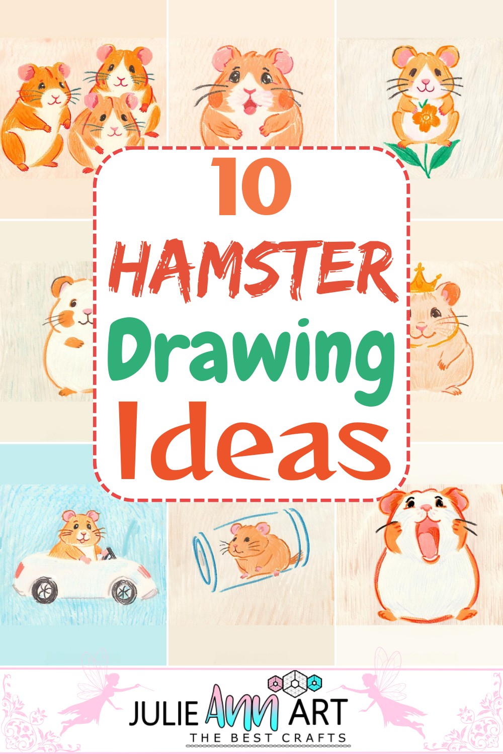 10 Cutest Hamster Drawing Ideas - Julie Ann Art