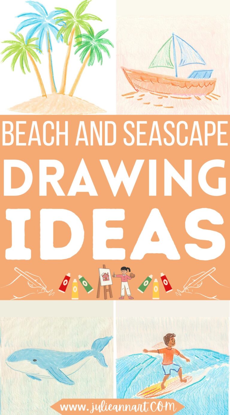 10 Beach and Seascape Drawing Ideas To Refresh Memories - Julie Ann Art