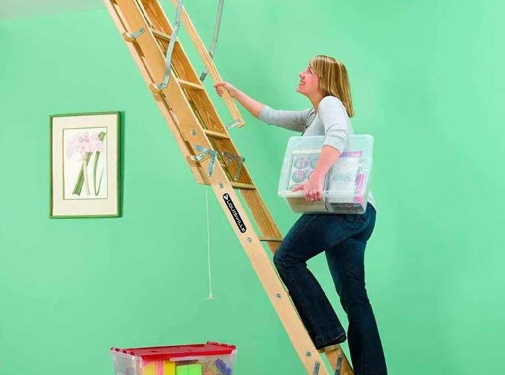 10 DIY Attic Ladder Plans For Home Use - Julie Ann Art
