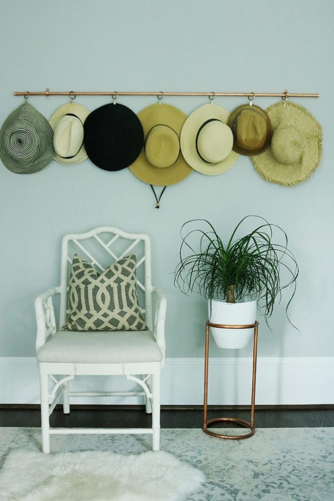 10 DIY Hat Rack Ideas For Everyone - Julie Ann Art
