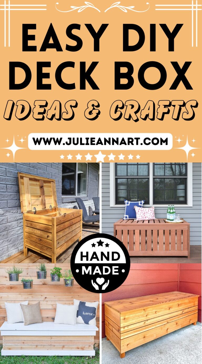 10 DIY Deck Box Plans For Storage - Julie Ann Art