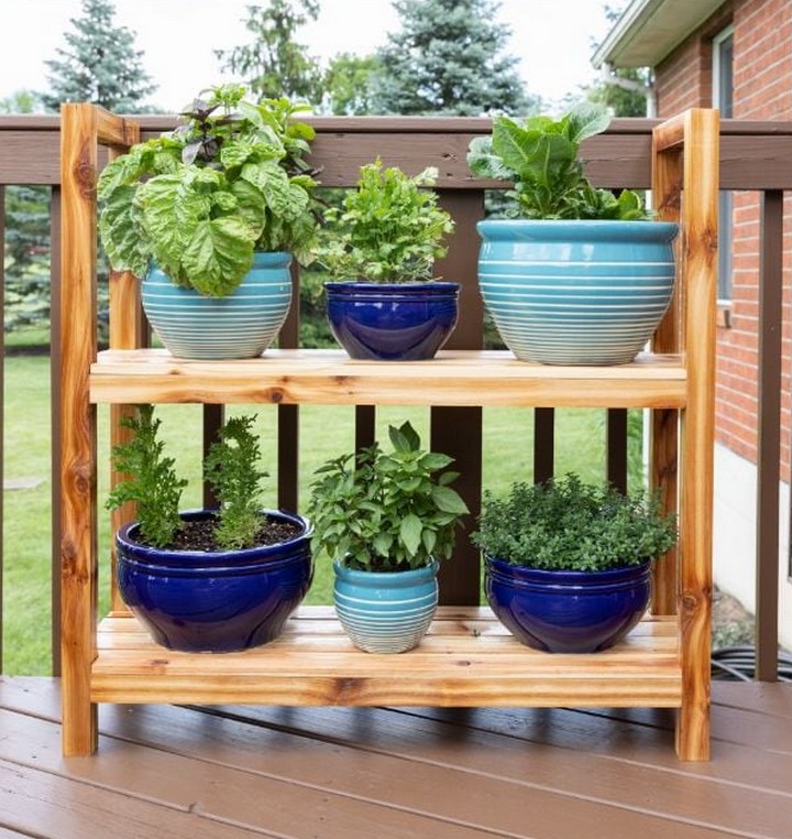 20 DIY Plant Stand Ideas For Herb Lovers - Julie Ann Art