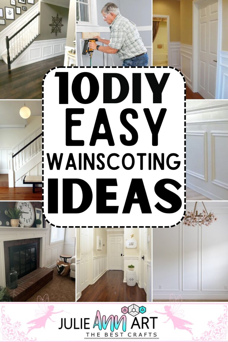 10 DIY Wainscoting Ideas For Lower Wall Renovations - Julie Ann Art