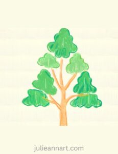 10 Easy Tree Drawing Ideas For Everyone - Julie Ann Art