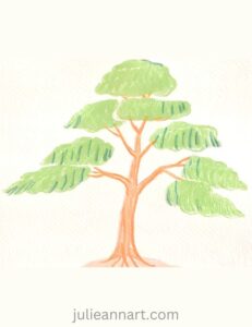 10 Easy Tree Drawing Ideas For Everyone - Julie Ann Art