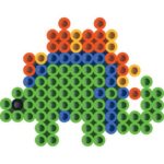 10 Dinosaur Perler Beads Patterns In Fun Colors - Julie Ann Art