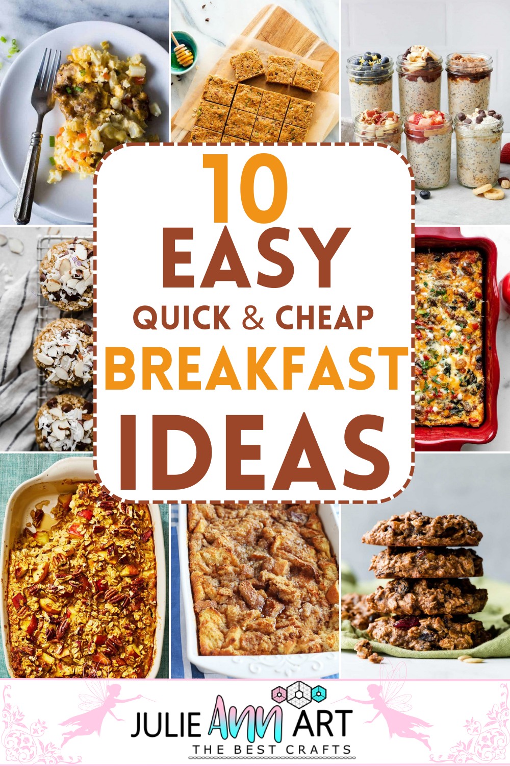 10 Easy Quick & Cheap Breakfast Ideas - Julie Ann Art
