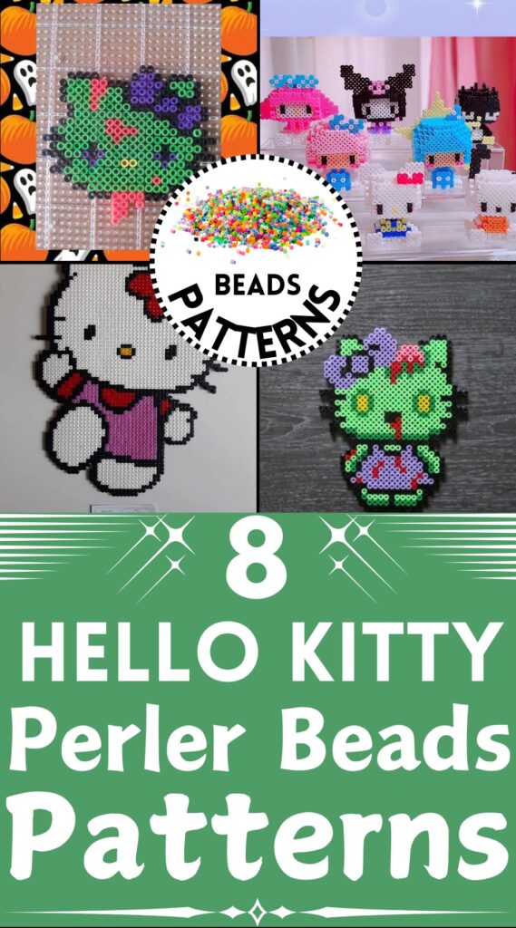 8 Hello Kitty Perler Beads Patterns For Kiddos - Julie Ann Art