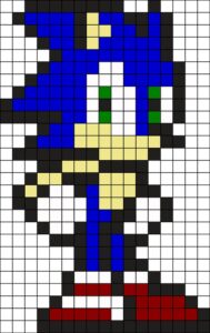 10 Super Simple Sonic Perler Beads Patterns - Julie Ann Art